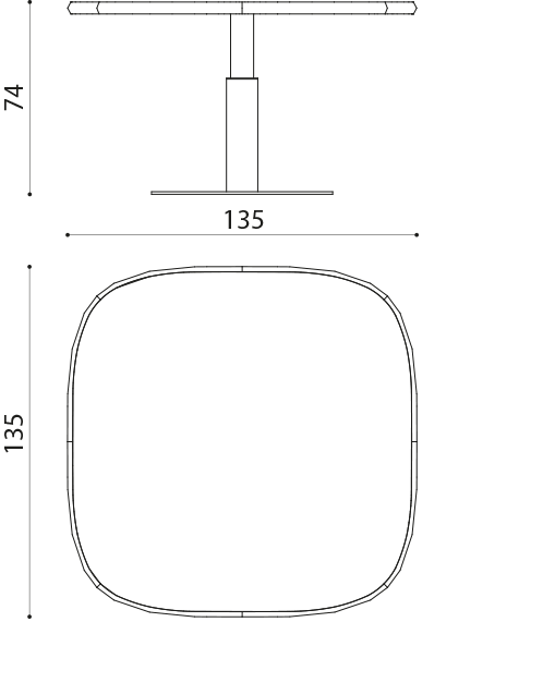 Inside - Wooden dining table - True Design
