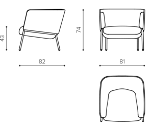 Sho Lounge - monocoque armchair - True Design