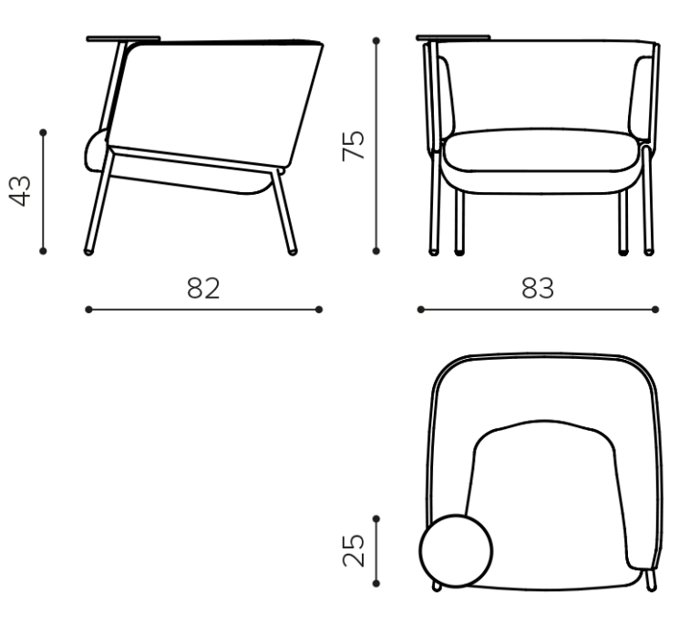Sho Lounge - monocoque armchair - True Design